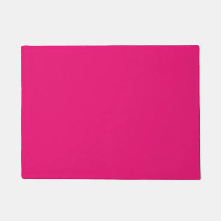 Hot Pink doormat | Zazzle