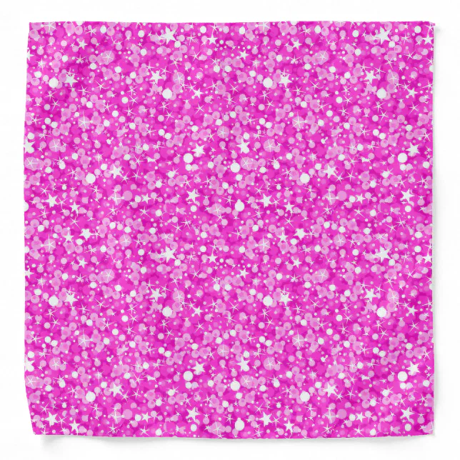 Hot-pink faux glitter texture background bandana | Zazzle