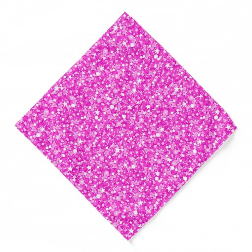 Hot-pink faux glitter texture background bandana | Zazzle