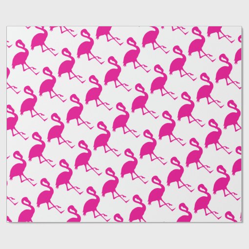 Hot Pink Flamingo Wrapping Paper | Zazzle