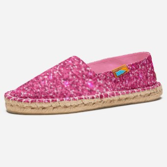 Hot Pink Glitter Espadrilles | Zazzle