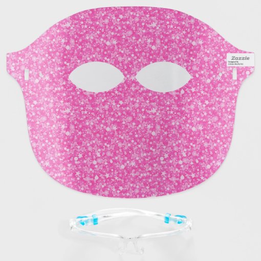 Hot Pink Glitter Face Shield | Zazzle