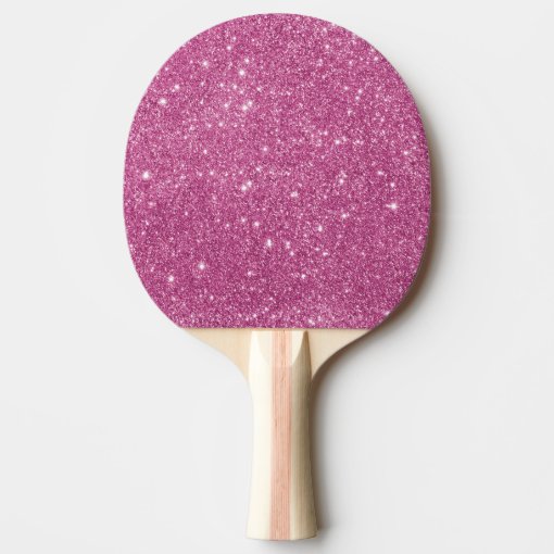Hot Pink Glitter Sparkles Ping-Pong Paddle | Zazzle