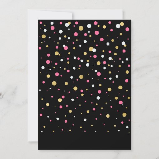 Hot Pink And Gold Balloons 1st Girl Birthday Party Invitation Zazzle