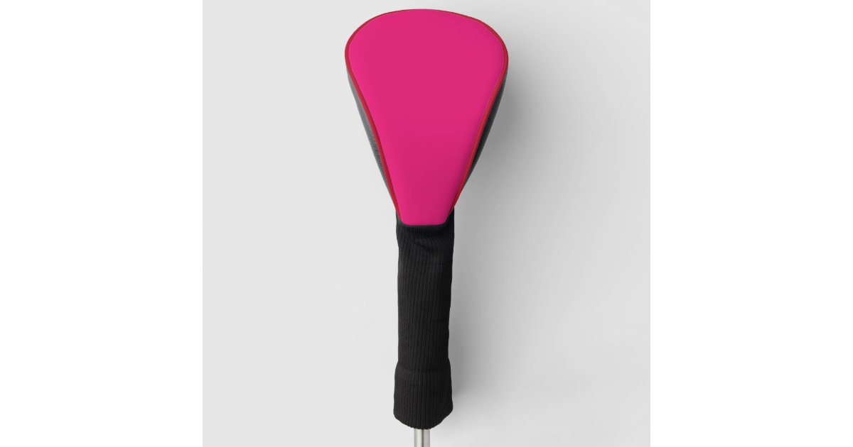 Hot Pink golf club driver head cover | Zazzle