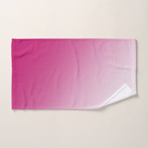 Hot Pink Gradient Bath Towel Set | Zazzle
