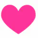 Hot Pink Heart Magnet | Zazzle