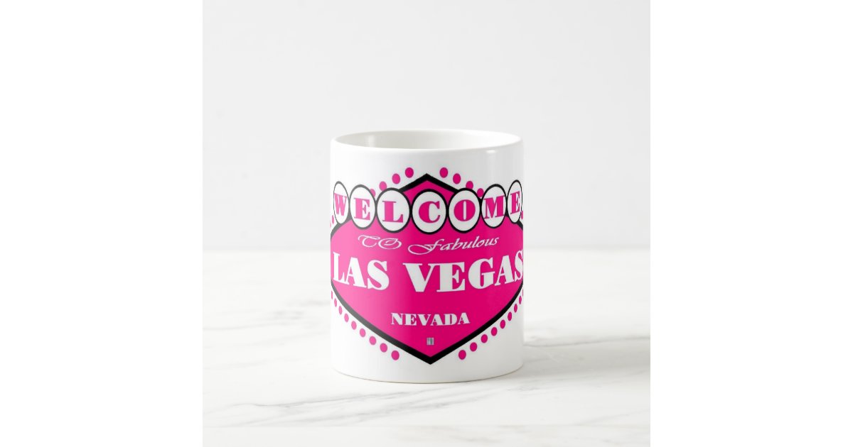 HOT PINK Las Vegas Sign Mug | Zazzle