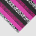 Hot Pink Leopard and Zebra Animal Print Tissue Paper | Zazzle