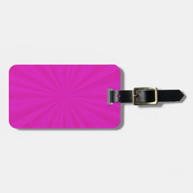 Hot Pink Luggage Tag | Zazzle