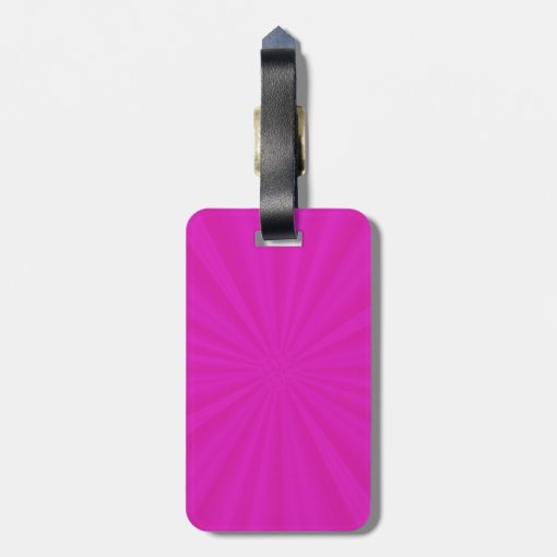 Hot Pink Luggage Tag | Zazzle