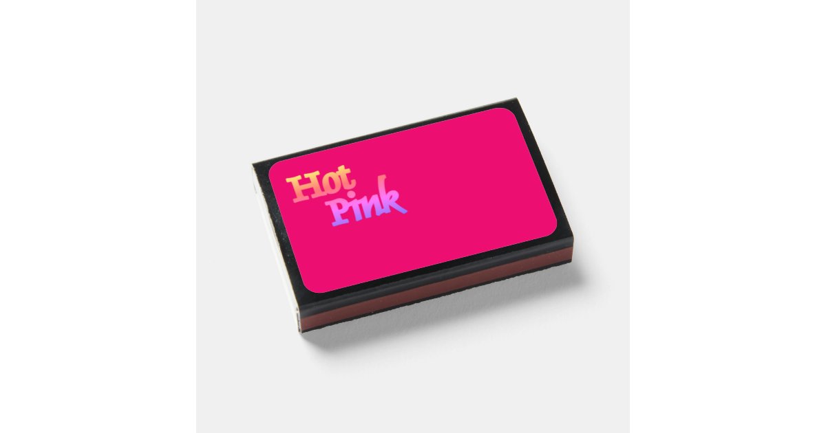 Hot Pink matchboxes | Zazzle