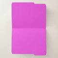 Hot Pink Name | Modern Initial Monogram Neon File Folder | Zazzle