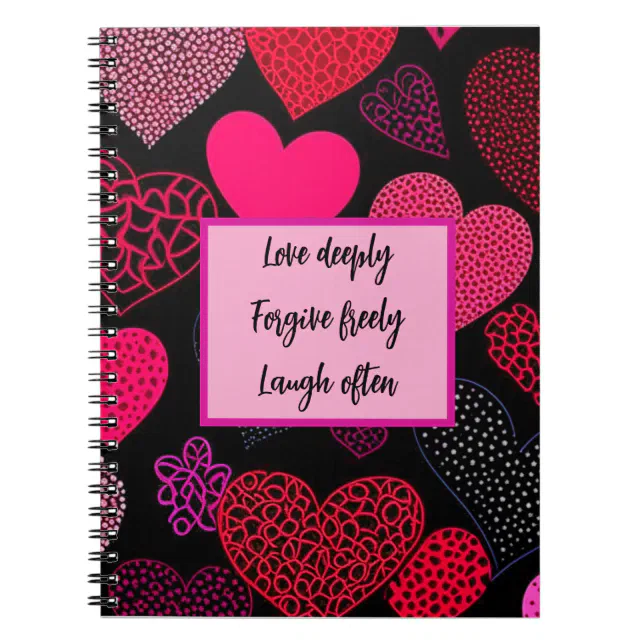 Hot Pink Notebook | Zazzle