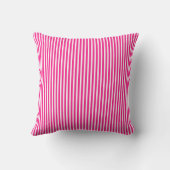 Hot Pink Outdoor Pillows - Oxford Stripe | Zazzle