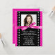 Hot Pink Photo Birthday Party Invitation | Zazzle