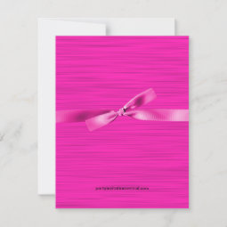 Hot Pink Photo Birthday Party Invitation | Zazzle