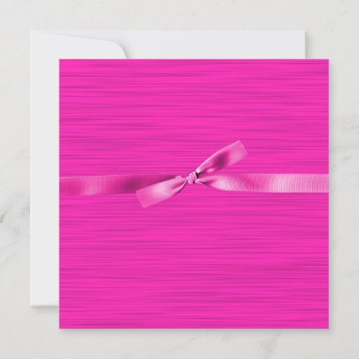 Hot Pink Photo Birthday Party Invitation | Zazzle