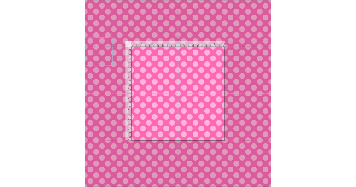 Hot Pink Polka Dots Fabric | Zazzle