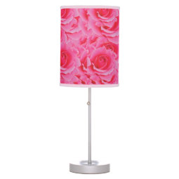 Hot Pink Roses Lamp | Zazzle