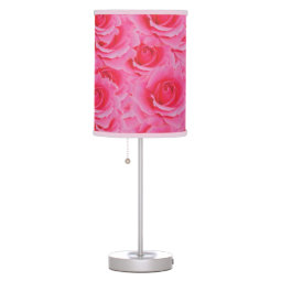 Hot Pink Roses Lamp | Zazzle