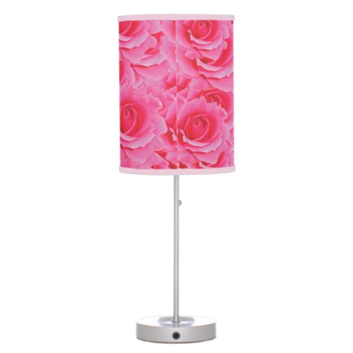 Hot Pink Roses Lamp | Zazzle
