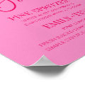 Hot Pink Signature Drinks Party Sign | Zazzle