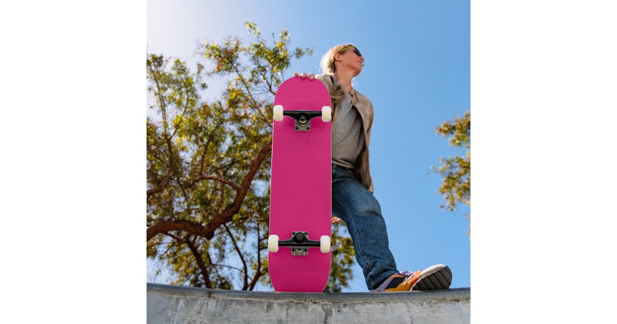 Hot Pink skateboard | Zazzle