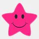 Hot Pink Star Face Stickers | Zazzle