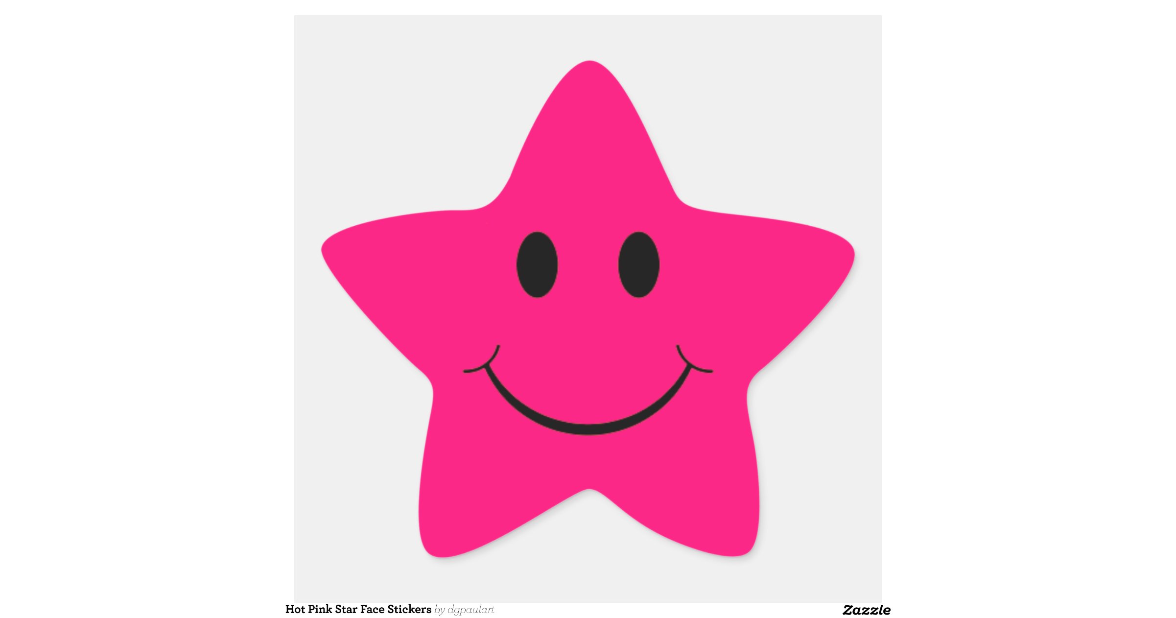 hot_pink_star_smiley_face_stickers-ra4eb631f947a466e91220e8cda2e8ce3 ...