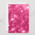 Hot Pink String Lights Sparkle Quinceañera Invitation | Zazzle