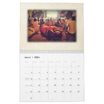 Hot Pink Tangerine & Lime Floral Wedding GuestBook Calendar | Zazzle