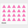 Hot Pink Triangle Sticker | Zazzle