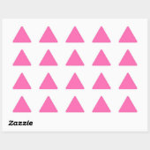 Hot Pink Triangle Sticker | Zazzle