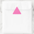 Hot Pink Triangle Sticker | Zazzle