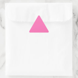 Hot Pink Triangle Sticker | Zazzle