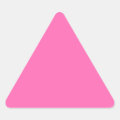 Hot Pink Triangle Sticker | Zazzle