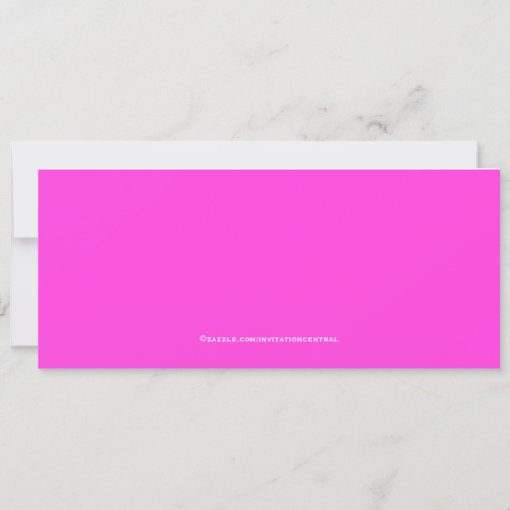 Hot Pink VIP Pass Admission Ticket Birthday Party Invitation | Zazzle