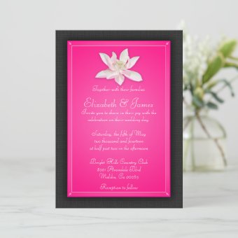 Hot Pink Wedding Invitations | Zazzle