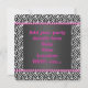 Hot Pink Zebra Birthday Party Invitation | Zazzle