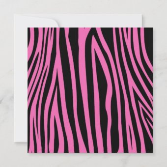 Hot Pink Zebra Photo Quinceanera Invitations | Zazzle