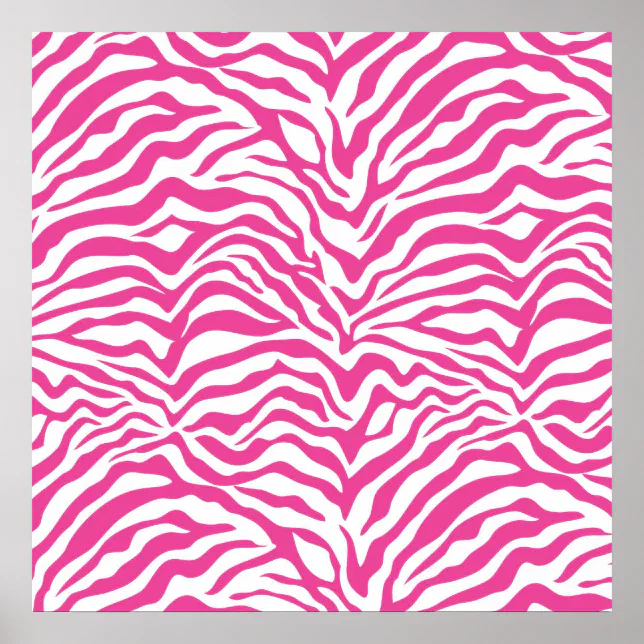 Hot Pink Zebra Print Wild Animal Stripes Novelty | Zazzle