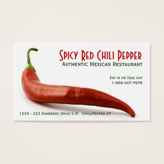 Hot Red Chili Pepper Business Card | Zazzle.com