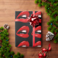 Hot Red Lips Wrapping Paper | Zazzle