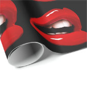Hot Red Lips Wrapping Paper | Zazzle
