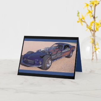 Hot Rod Birthday Card | Zazzle