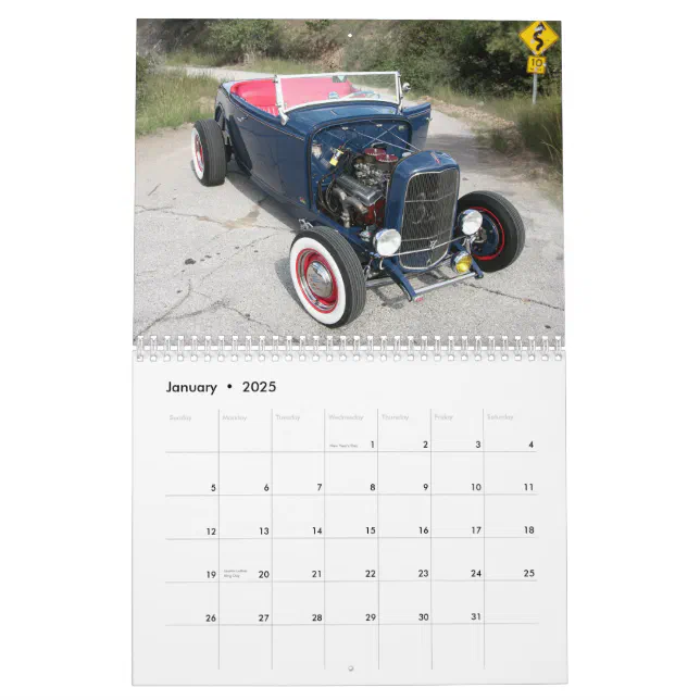 Hot Rod Calendar | Zazzle