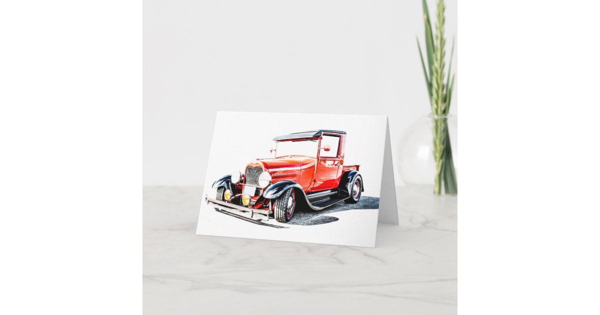 Hot Rod Card | Zazzle