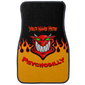 Hot Rod Custom Car Flames Psychobilly Custom Car Floor Mat | Zazzle