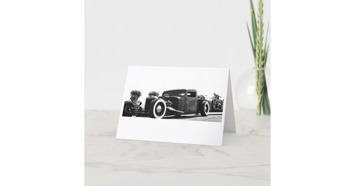 Hot Rod Dreams Birthday Card | Zazzle